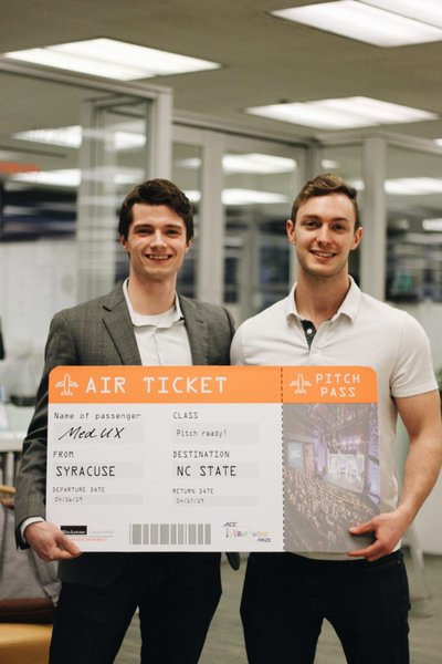 Quinn King and Alec Gillinder win SU ACC InVenture Prize at SU - Syracuse University Libraries