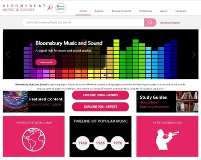 Collection Spotlight: Bloomsbury Music and Sound - Syracuse University ...