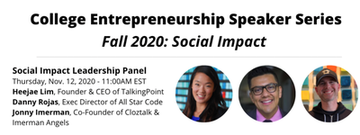 Join us for a discussion on Social Impact Leadership on November 12 ...