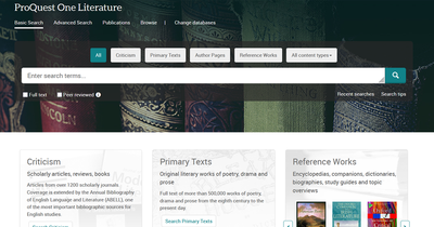 Collection Spotlight: Using ProQuest One Literature to identify ...
