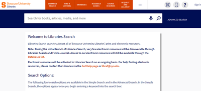 Libraries Launches New Search Interface as Part of Integrated Library ...