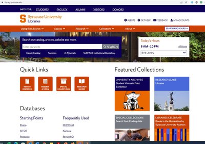 You Asked, We Listened - Syracuse University Libraries